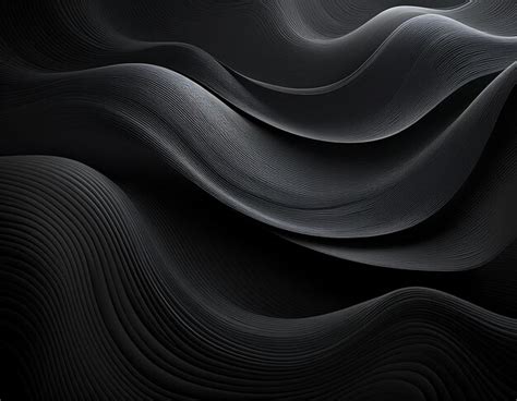 Premium Photo Abstract Black Waves On Dark Background For Elegant Design
