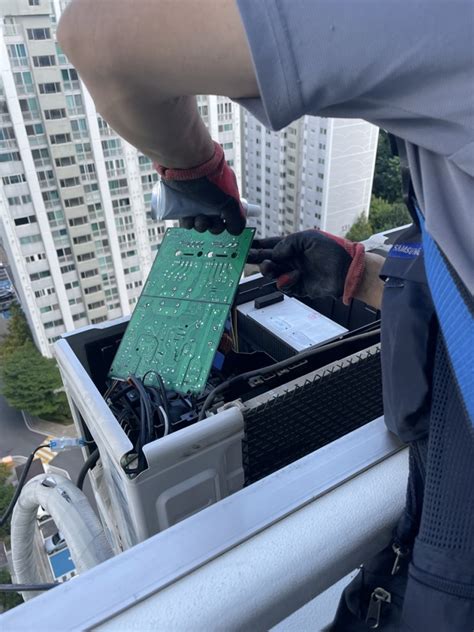 삼성 스탠드 에어컨 C101에러 실외기 통신에러 수리 비용 및 후기내돈내산 네이버 블로그