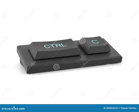 Mini Keyboard Ctrl C Stock Illustration Illustration Of Button 300033610
