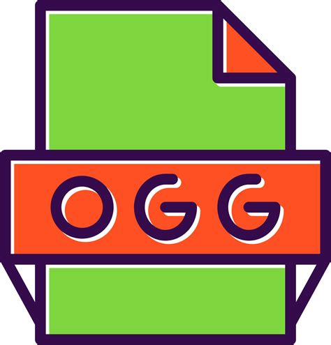 Ogg File Format Icon 15830894 Vector Art At Vecteezy