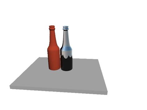 긴 목 병 2 개 3d 모델 5 Max Fbx Obj Free3d