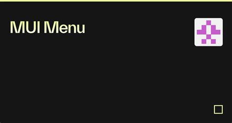Mui Menu Codesandbox