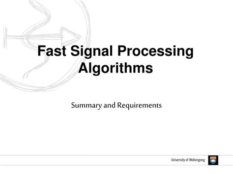 Ppt Fast Signal Processing Algorithms Powerpoint Presentation Free Download Id 614341