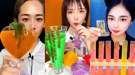 【asmr】신기한물먹방 Asmr Drinkingasmrdrinking젤리물먹방물먹방12155 Youtube