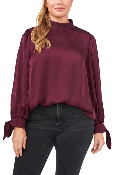 Satin Plus Size Blouses Nordstrom