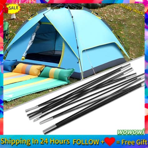 [ready Stock] Wowowi Fiberglass Camping Tent Pole Bars 4m Outdoor