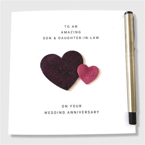 Son Daughter In Law Wedding Anniversary Card By The Dogs Collars Uk