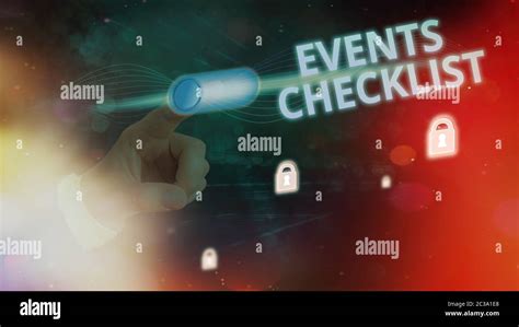 Handwriting Text Events Checklist Conceptual Photo Invaluable Tool For Successfully Managing