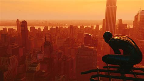 Spiderman Over The City 4k Wallpaper Superheroes Wallpapers Spiderman