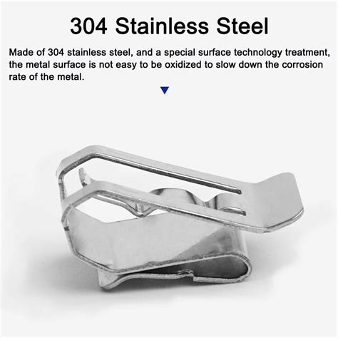 Pcs Solar Panel Cable Clips Stainless Steel Solar Pv Wire Clips Fastener Wire Clamp Cable
