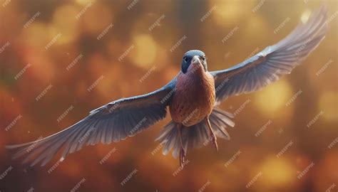 Premium Photo Ai Generated Ai Generative Bird Flying With Fantastic Background