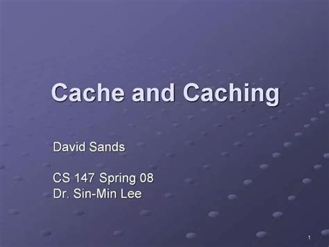 PPT Cache And Caching PowerPoint Presentation Free Download ID 851109