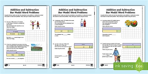 👉 Bar Model Addition And Subtraction Word Problems Year 3