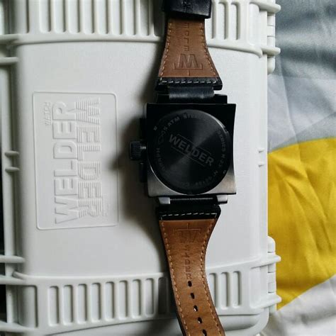 Welder By U Boat K23 1710 Green Index Black Pvd 45mm Chronograph Watch