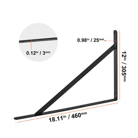 Mophorn Shelf Bracket 18 X 12 In 12 Pcs Heavy Duty Floating Shelf Mophorn Shelf Bracket 18 X 12 In 12 Pcs Heavy Duty Floating Shelf