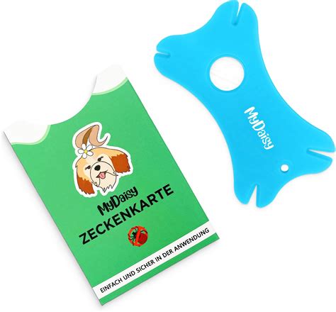 Zeckenkarte mit Lupe Kurzbeschreibung und Hülle Top Amazon de Haustier