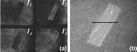 experimental results of the single shot four step phase shifting