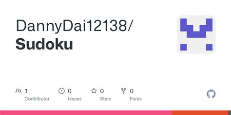 Github Dannydai12138sudoku