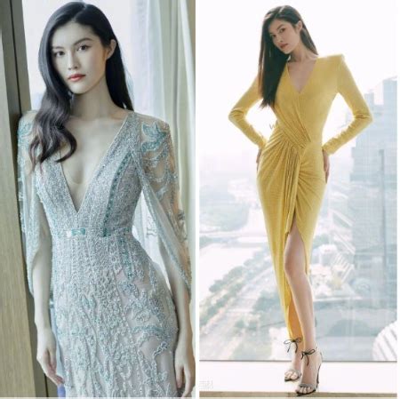 精品推出女星奚梦瑶 何穗透视装T台走秀乳头清晰可见