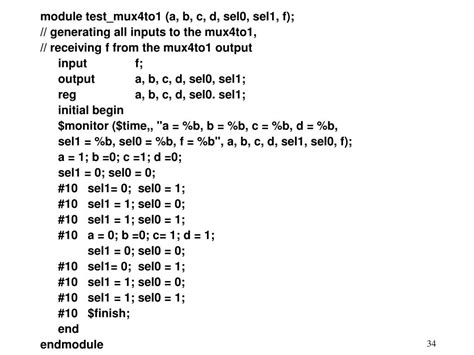 Ppt Lecture 2 Data Types Modeling Combinational Logic In Verilog