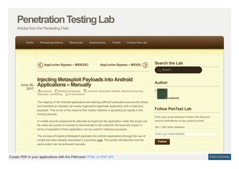 Solution Injecting Metasploit Payloads Into Android Applications