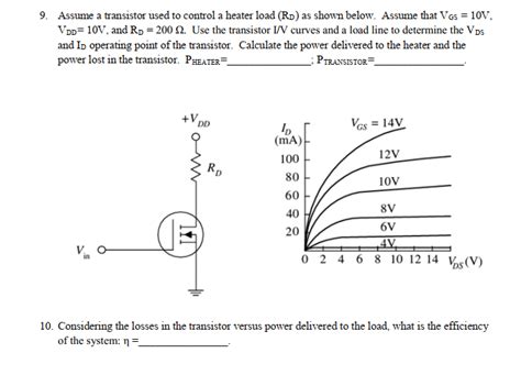 Solved Assume A Transistor Used To Control A Heater Load Chegg