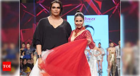 Hina Khan Turns Showstopper For Saisha Shinde Times Of India