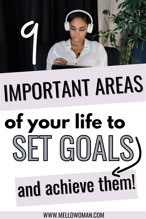 9 Essential Areas To Set Life Goals