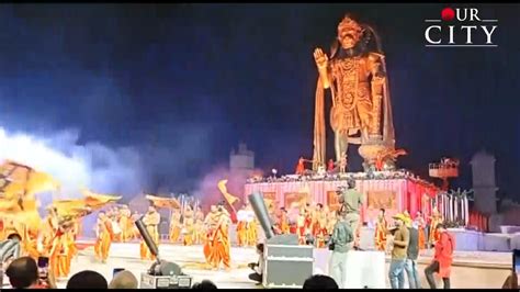 Devotees Throng Over Unveiling Of 54 Feet Tall Statue Of Lord Hanuman