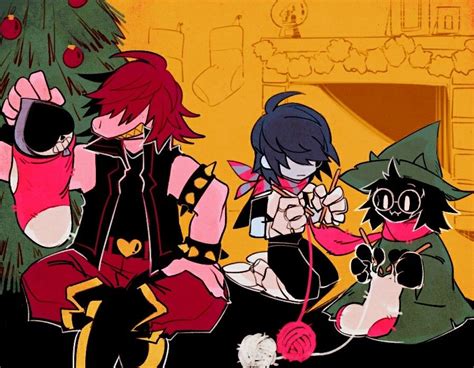 Deltarune Kris Susie Ralsei And Lancer By Kann