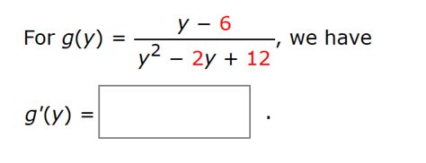 Solved For G Y Y Y Y We Have G Y Chegg Com