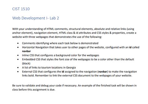 Solved With Your Understanding Of Html Comments Structural Chegg