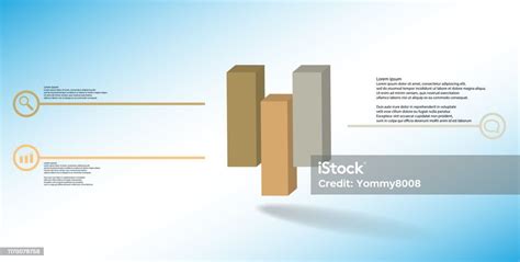 3d 일러스트 인포그래픽 템플릿 엠보싱 처리된 큐브는 세로로 세 개의 이동 부분으로 나뉩니다 개체는 파란색 흰색 배경에 정렬됩니다 표지판이 있는 선이 측면에 있습니다 0명에