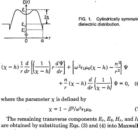 Figure 1 From Mode Analysis Of Graded Index Optical Fibers Using A