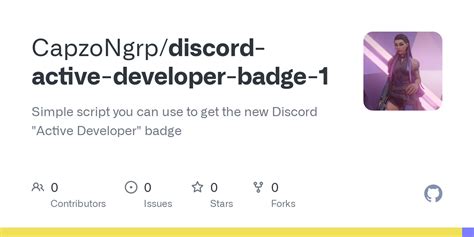 GitHub CapzoNgrp Discord Active Developer Badge 1 Simple Script You