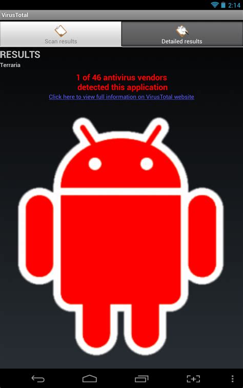 Android Virustotal For Android Scans Your Apps With 40 Different