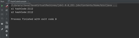 Equals Hashcode