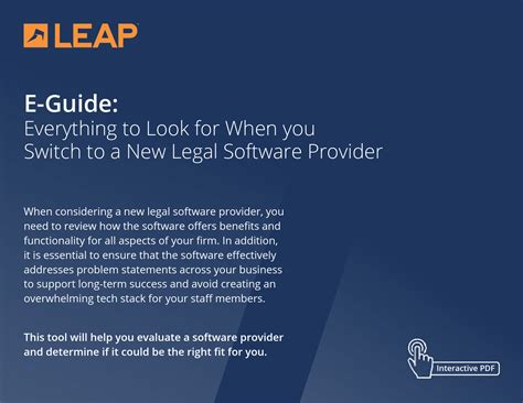 Guide To Choosing The Right Legal Software Provider For Your Firm