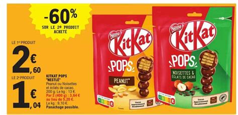 Promo Kit Kat Pops Nestlé Chez Eleclerc Icataloguefr