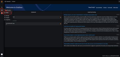 Grafana 可视化展示容器日志 Csdn博客