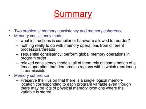 Ppt Memory Consistency Models Powerpoint Presentation Free Download