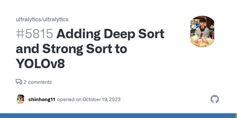 adding deep sort and strong sort to yolov8 · issue 5815 · ultralytics