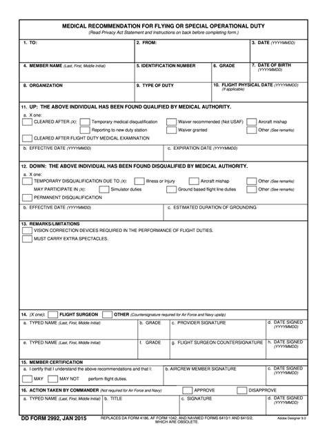 Dd 2992 Fill Out And Sign Online Dochub