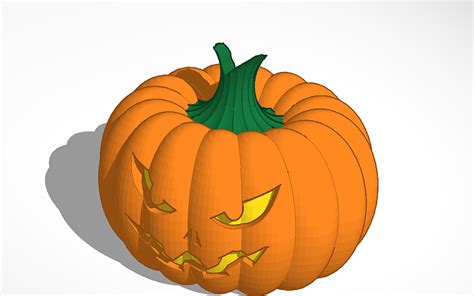 3d Design Halloween Pumpkin Tinkercad
