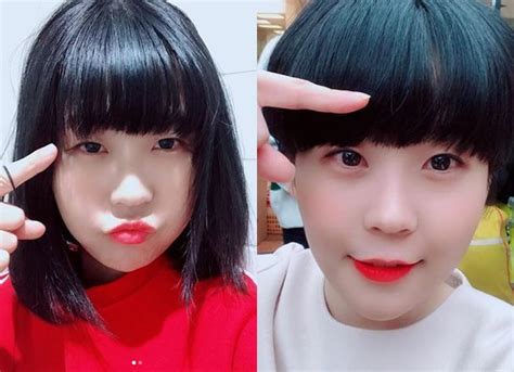 ‘츄카피 안가연 긴머리 싹둑 “머리가 자꾸 얼어서 그냥 자름”