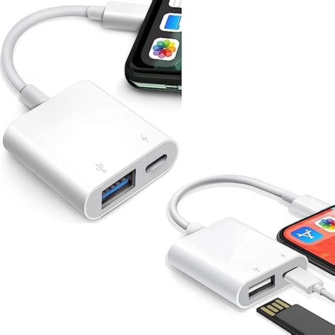 Fubiaofei 2 Pack Usb Adapter For Iphone Ipad To Usb Female