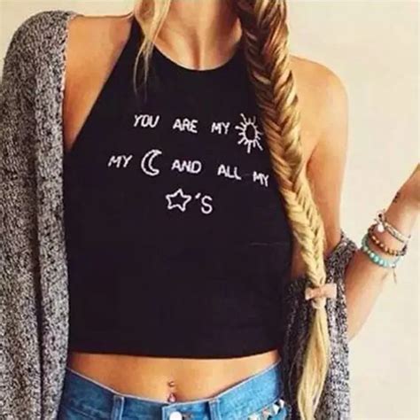 Gzdl Summer Style Sexy Women Sex Tie Up Printed Letter Backless