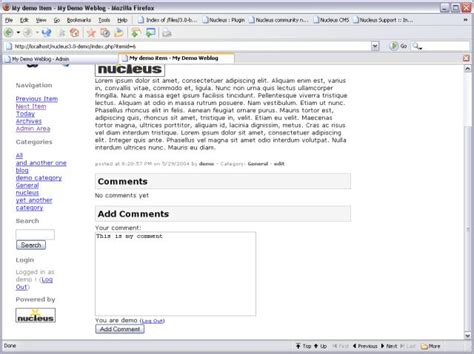 Nucleus Cms Blog Management Software Linuxlinks