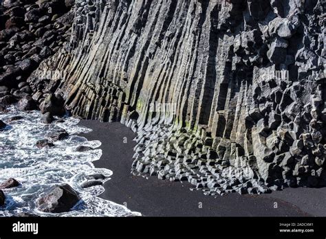 When Deep Flows Of Liquid Basalt Flow From Eruptions It May Cool Into