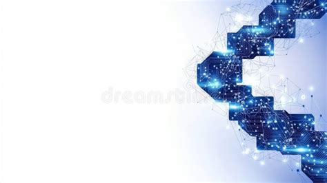 Abstract Blue Circuit Board Tech Background Digital Network Futuristic